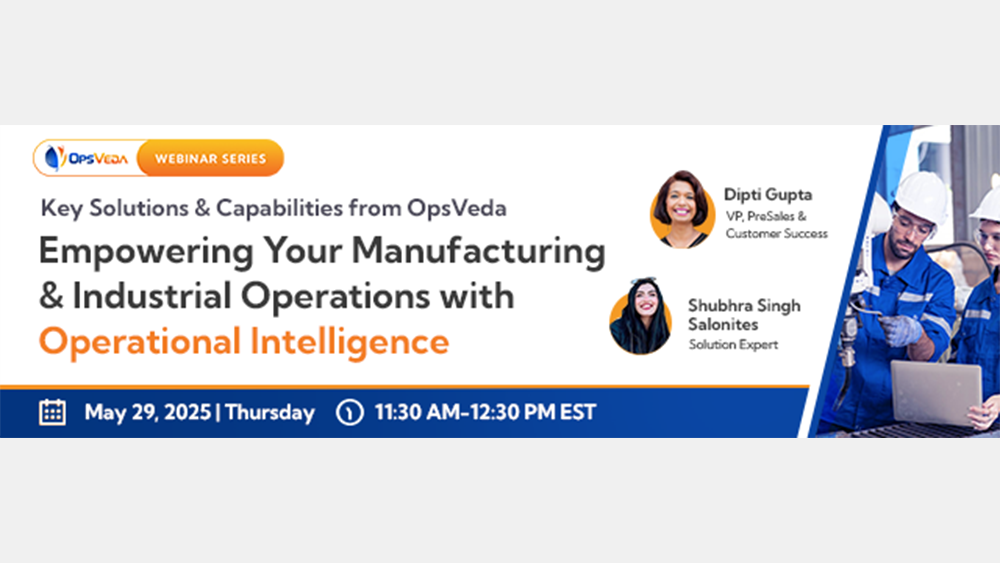 Webinar Register | May 29 | OpsVeda Webinar Series | Key Solutions ...